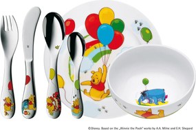 Příbory a nádobí pro děti WMF Medvídek Pú 6 dílů