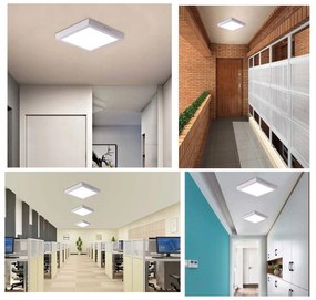 Toolight - Čtvercový povrchový LED panel SW 42W 3360lm, Studená bílá 6500K, OSW-03047