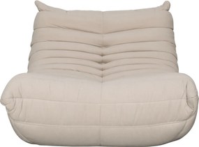Designové křeslo Nua samet béžové
