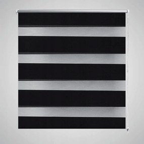 Fionshop 262760012 Roleta den a noc Zebra Twinroll 80x150 cm černá