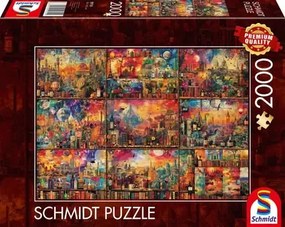 SCHMIDT Puzzle Cestování s knihami a vínem / 2000 dílků / od 14 let