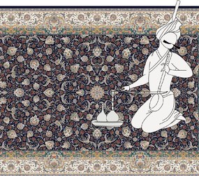 BE Koberec Sultan 1200 Dark Blue - modrý obdélníkový Rozměr: 150x225 cm