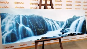 Obraz vznešené vodopády - 135x45 cm