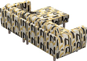 Potah na pohovku IKEA Norsborg 3-místná se šezlongem barva vícebarevná látka pletený vzor, vzorované