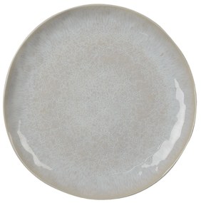 Šedý kameninový jídelní talíř Grivon - Ø 28*3 cm