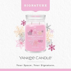 Yankee Candle vonná svíčka Signature ve skle velká Snowflake Kisses 567g