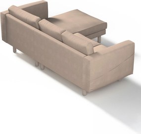 Potah na pohovku IKEA Norsborg 3-místná se šezlongem barva béžová látka pletený vzor