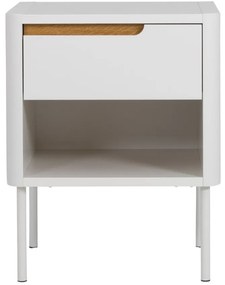 OnaDnes -20% Matně bílý lakovaný noční stolek Tenzo Switch 45 x 39 cm