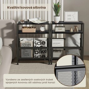 Odkládací stolek Houseland Brix černý