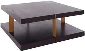 Danish style Konferenční stolek Veranzo, 100 cm, hnědá