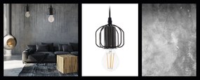 Toolight - Závěsná lampa 1xE27 APP591-1CP, černá, OSW-08563