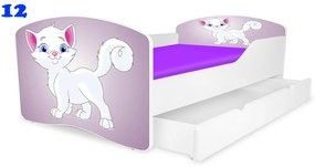 Dětská postel Adam rainbow vzor 12 140x70 cm