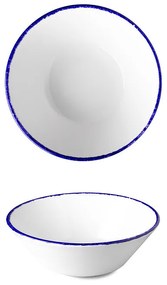 Ragan Miska na polévku Optimo , 20 cm, bílá, modré lemování