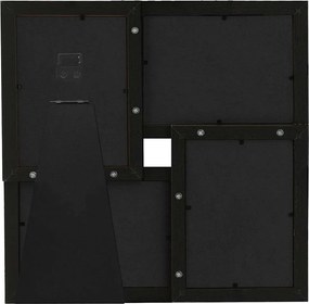 Kolážový fotorámeček na 4 obrázky (10 x 15 cm) černý MDF 332774