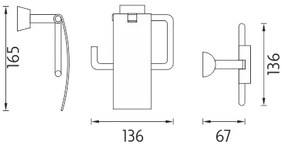 Nimco Držák na toaletní papír PA 12055B-26