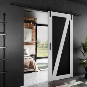 Posuvné dveře LOFT ADIO 3 bílý + černý 70