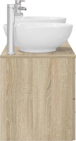 Sada koupelnového nábytku 3 ks Dub sonoma 49,5 x 44,5 x 65 cm 3405909