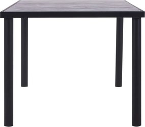 Jídelní stůl černý a betonově šedý 200 x 100 x 75 cm MDF 281861