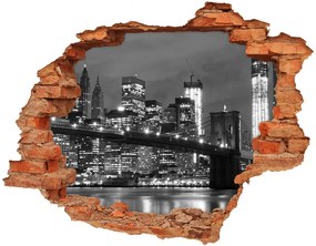 Wallmuralia Fototapeta díra na zeď 3D Manhattan New York 90x70 cm