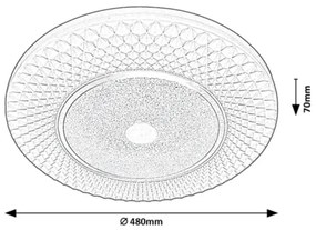 Rabalux 3254 - LED Stmívatelné stropní svítidlo TORNADO LED/72W/230V + DO