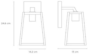 Lucide 29828/01/30 - Venkovní nástěnné svítidlo MATSLOT 1xE27/40W/230V IP23