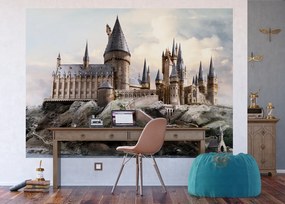 Dětská vliesová fototapeta na zed' Harry Potter a Hrad Bradavice | 252 x 182 cm | DFTDXL1999