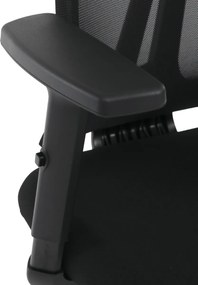Ergonomická kancelářská židle NOMI - černá síťovina
