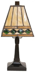 Stolní lampa Tiffany Pyramid – 20x20x30 cm