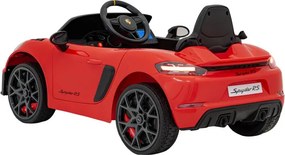 Elektrické autíčko Porsche Spyder RS ​​718 MP4 červené