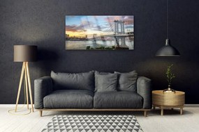 akrylový obraz Most Město Architektura 100x50 cm