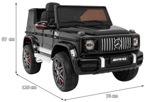 Tomido Elektrické autíčko Mercedes G63 AMG MAXI černé