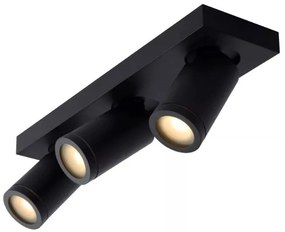 Lucide 09930/15/30 stropní svítidlo Taylor 3x5W | LED GU10 | 3x320lm | 2200K/3000K | IP44