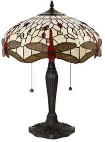 Endon 64085 - Stolní lampa Tiffany DRAGONFLY 2xE27/60W/230V pr. 41 cm