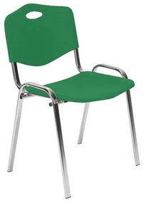 Nowy Styl  Plastová jídelní židle ISO Chrom, zelená