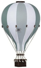 Super balloon Dekorační horkovzdušný balón – zelená/šedozelená - L-50cm x 30cm