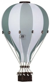 Super balloon Dekorační horkovzdušný balón – zelená/šedozelená - M-33cm x 20cm