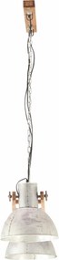 Industriální závěsné svítidlo 25 W stříbrné 109 cm E27 320525