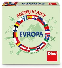Dino Cestovní hra Poznej vlajky - Evropa