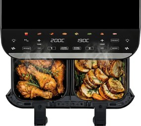 TESLA AirCook DualHeat QD464 XXL - multifunkční duální digitální horkovzdušná fritéza