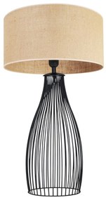 Stolní lampa Juta, 1x jutové stínítko, (výběr ze 3 barev konstrukce), u