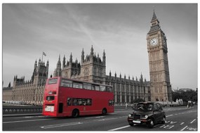 Obraz na plátně - Autobus v Londýně 131ČA (60x40 cm)