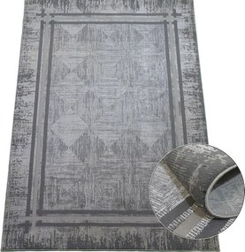 BE Koberec Allianz 6303 GREY - šedý obdélníkový Rozměr: 80x150 cm
