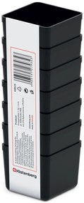 Sada úložných boxů 7 ks UNITEX 5,5 x 5,5 x 16,5 cm černá