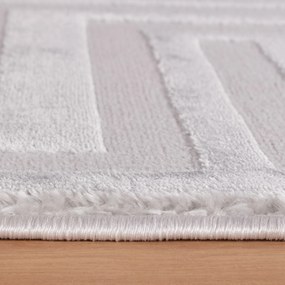 Ayyildiz, Kusový koberec Sahara 1111 Silver, 280x370, šedá, obývací pokoj