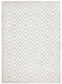 koberec SANTO SISAL 58365A diamanty béžový velikost 180x270 cm | krásné koberce cz