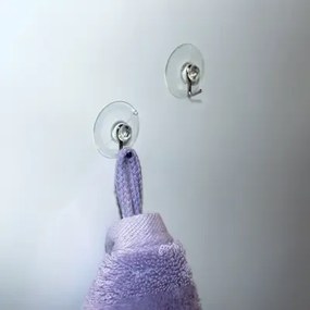 Spirella SUCTION HOOK průhledný / Háček s přísavkou / PVC / nerez ocel