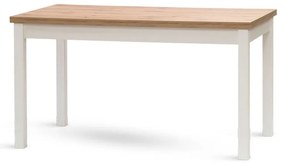 Stima Rozkládací jídelní stůl W21 | Délka stolu: 120,Výška stolu: 77,Odstín: dub wotan-bílá