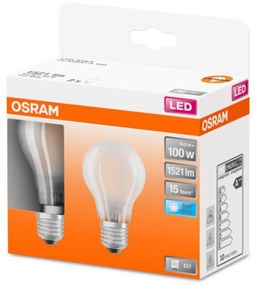 OSRAM Classic A LED žárovka E27 11W 4000K mat 2ks