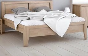 Lucatec Dřevěná postel Matteo 50 plus 200x90 Jádrový buk