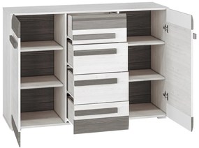 Casarredo Komoda 2D4S LANTANA borovice sněžná/šedá